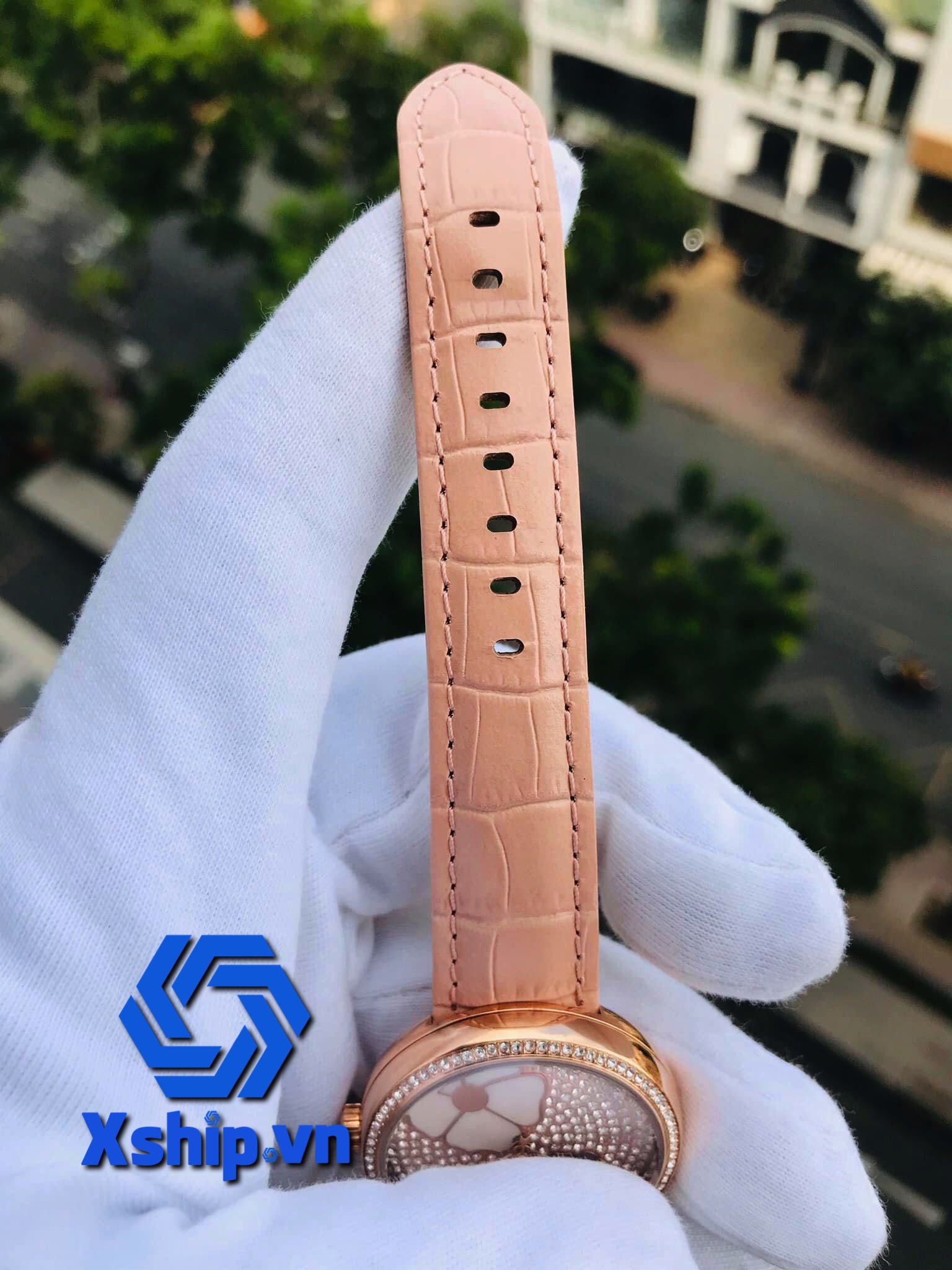 Michael Kors MK2718 Womens Courtney Rose Gold-Tone and Blush Croco ...