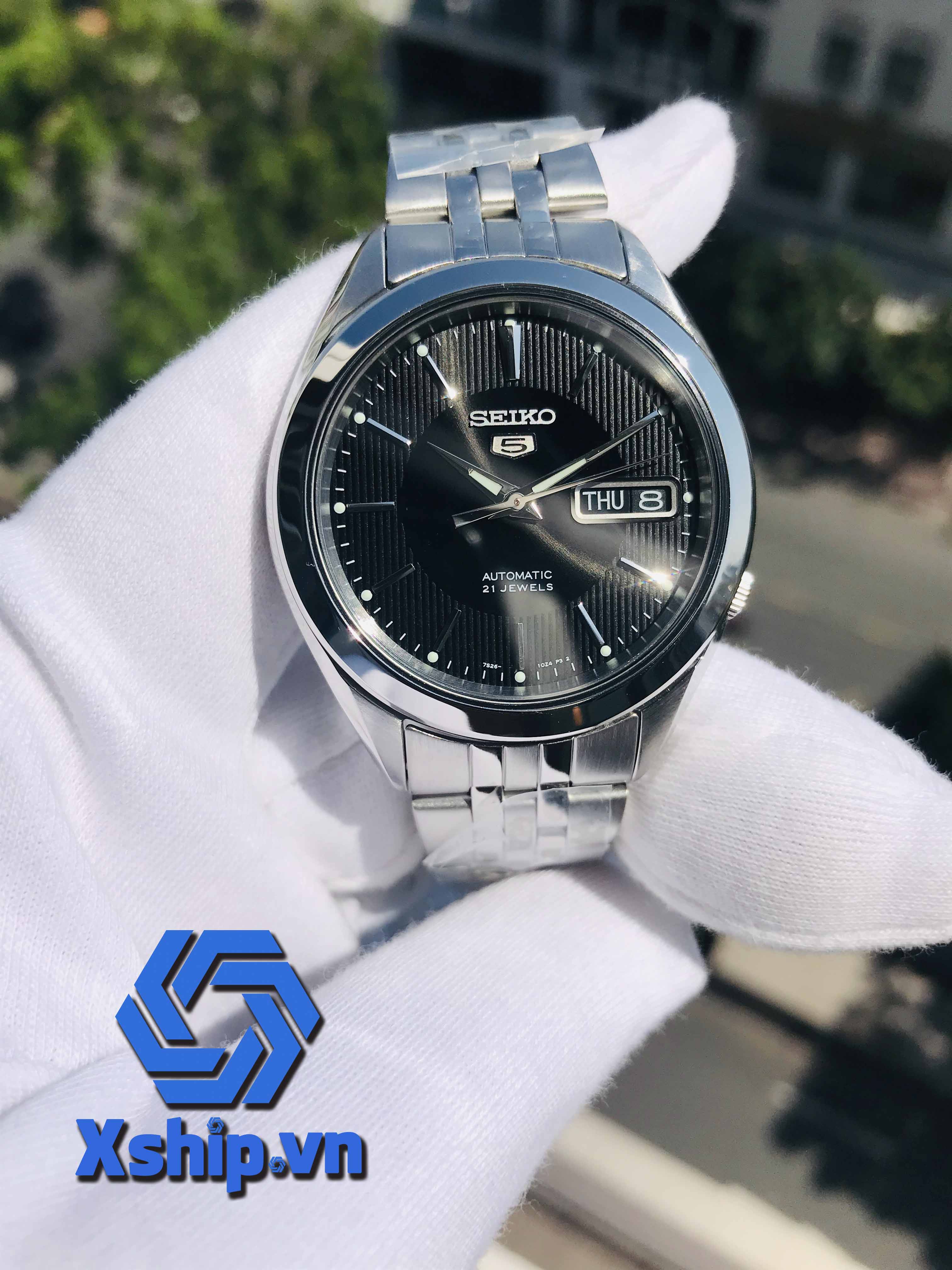 Seiko 5 Automatic Black Dial Men Watch SNKL23K1