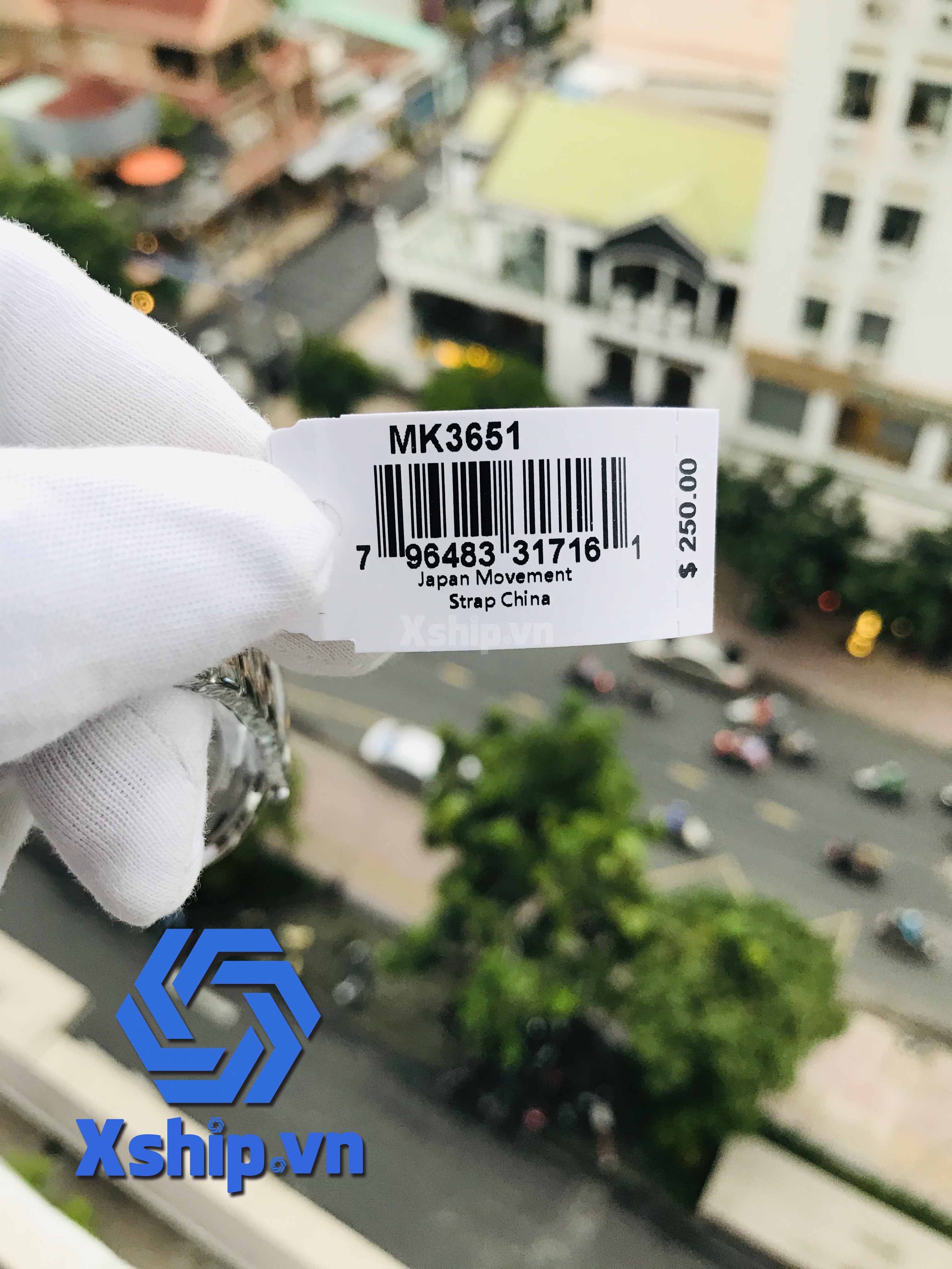 Mini Darci Blue Mother of Pearl Dial Ladies Watch MK3651